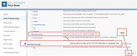 long text area salesforce