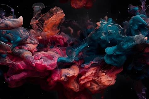 Premium Ai Image Capture The Beauty Of Fluid Movements Using Ink To Create Stunning Abstract