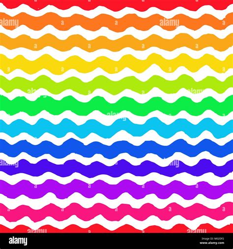 irregular wave rainbow pattern stock vector image and art alamy