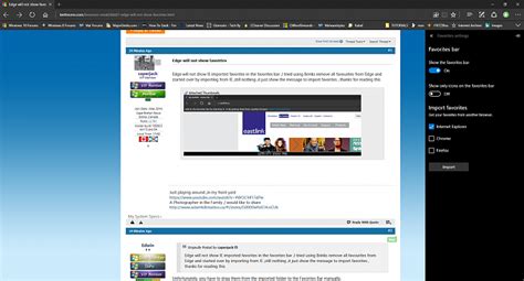 Edge Will Not Show Favorites Windows 10 Forums