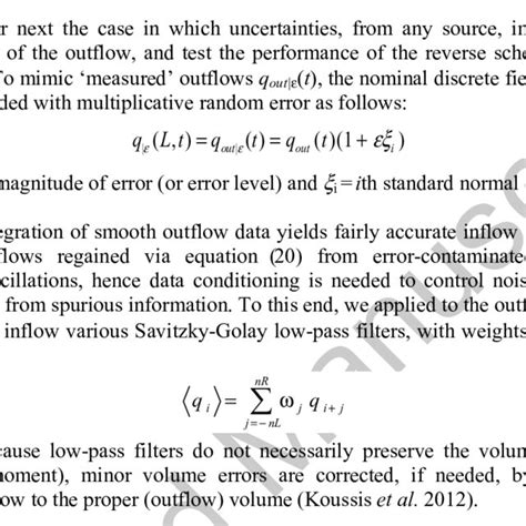 shows inflow hydrographs recovered from data seeded with ε 10 error