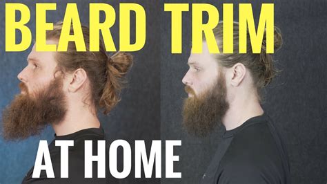 Homemade Beard Makeover Beard Trim Tutorial Youtube