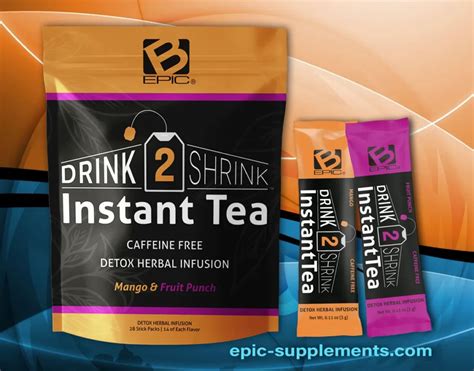 Drink2shrink™ Instant Tea Product Details Bepic Supplements