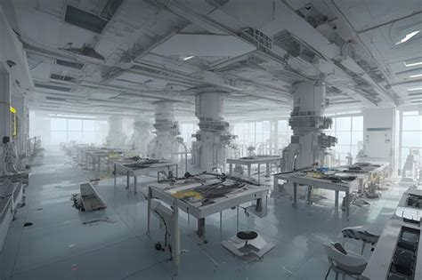 Premium AI Image AI Enhanced Disaster Recovery Lab