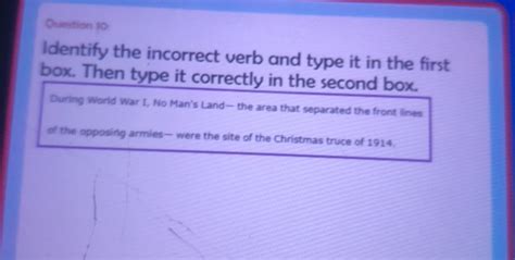Question 10 Identify The Incorrect Verb And Studyx