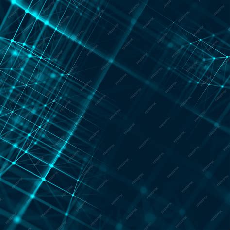 Premium Photo Digital Blockchain Concept And Data Transfer System Abstract Wireframe