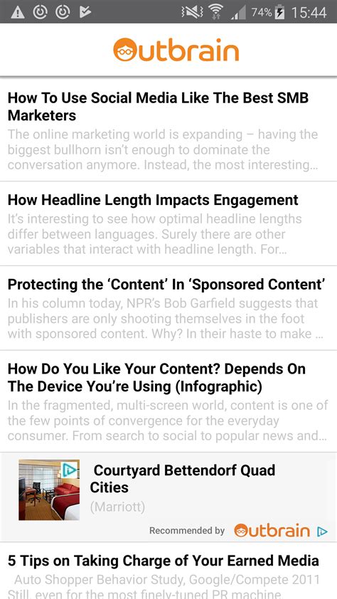 Android Sdk Regular Widget Guide Outbrain Developer Center