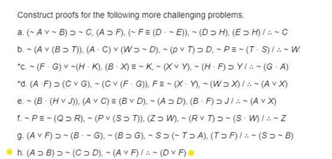 Solved 7 Construct Proofs For The Following More