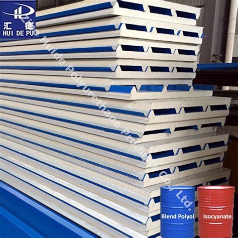 Rigid Pu Foam Polyurethane Polyether Polyol Isocyanate Polyurethane Foam For Sandwich Panel