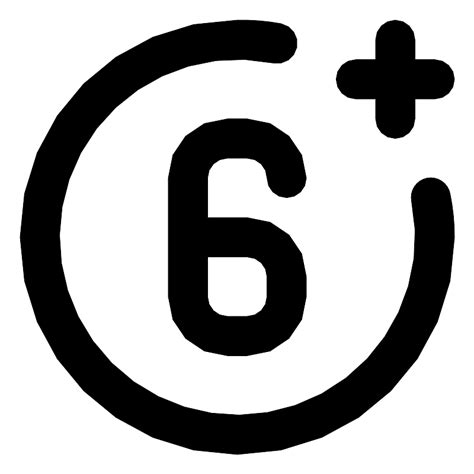 6 Plus Vector SVG Icon - SVG Repo