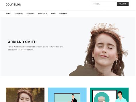doly blog personal blog wordpress theme ashathemes