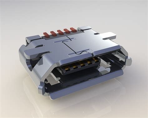 Micro USB Free D Model STL CGTrader