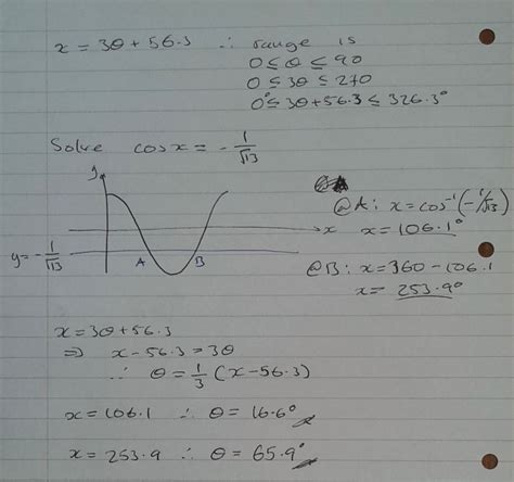 A2 Trigonometry Ii Acos X Bsin X Form Solving Equations Part 1 Alevelmathematicsnotes