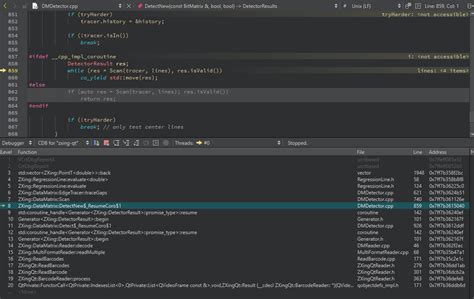 Qt Example Crashes Immediately On 632 And With Matrixcodes Enabled Without A Barcode Img