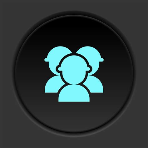 Dark Button Icon Mass Production Engineer Button Banner Round Badge Interface For Application