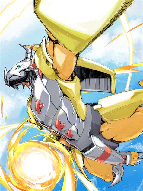 Wargreymon Digimon Drawn By Takeuchi A Danbooru