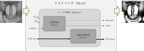 Systemveilog｜画像処理回路とテストベンチ タナビボ