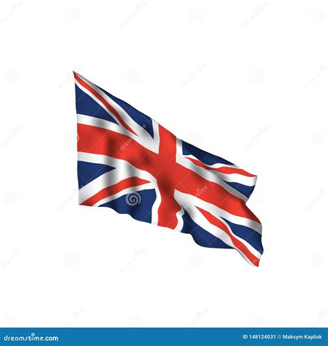 Uk Waving Flag Vector Flag Of United Kingdom Stock Vector