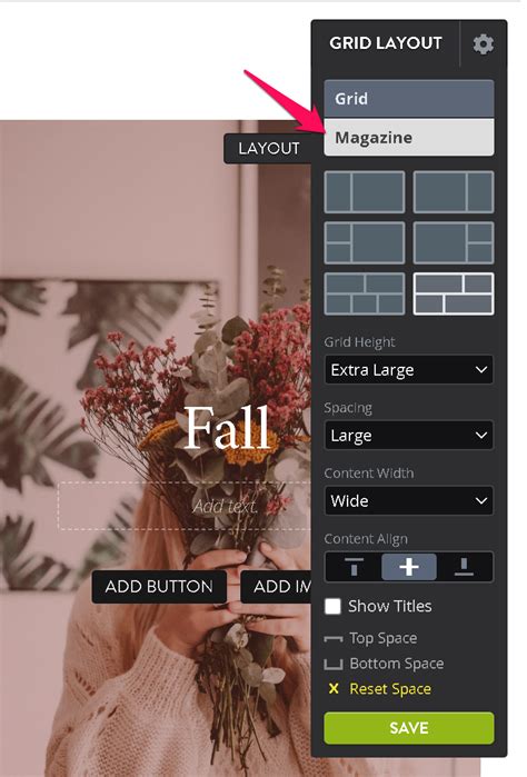 The Grid Section Strikingly Help Center