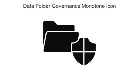 Data Folder Governance Monotone Icon In Powerpoint Pptx Png And