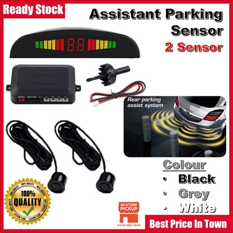 Car Parking Sensor Kit 2 Sensors Buzzer Sound Alert Indicator 22mm
