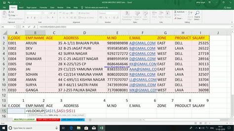 How To Do Vlookup Function In Excel Multiple Sheets V Lookup With