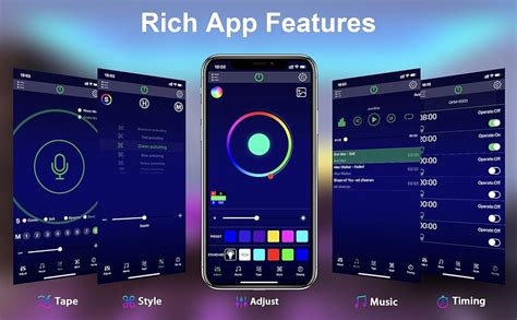 M Bluetooth LED Light Strip Inscrok LED String Lights LED Strips Light Controlled By Smart