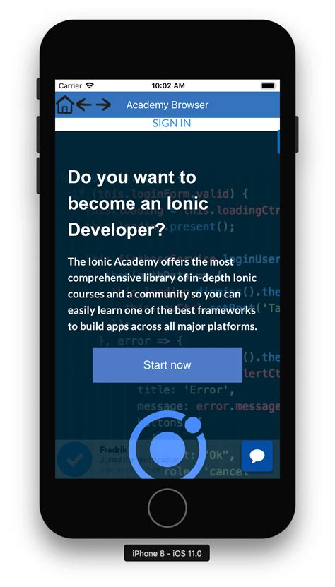 Build Your Custom Ionic Themeable Browser V3 Ionic Academy Learn Ionicionic Academy