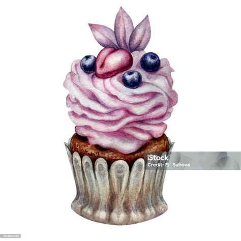 성 발렌타인 데이 웨딩 디자인 벽지 포장지 과자 선물 상자 초콜릿 머그잔을 위한 하트가 있는 손으로 그린 수채화 핑크 컵케이크