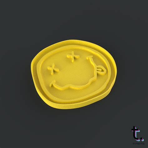 Stl File Nirvana Face Cut And Stamp 🪨・3d Printing Design To Download