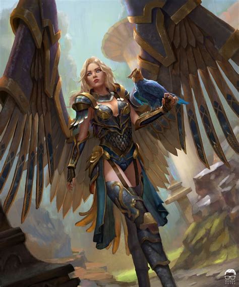 Artstation Valkyrie Of The Skygrave Ramza Ardyputra Fantasy Female Warrior Fantasy Art