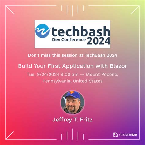 Techbash Blazor Dotnet Nepa Poconos Developers Workshop