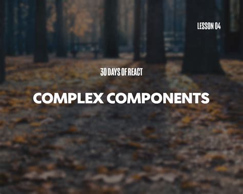Fullstack React Complex Components