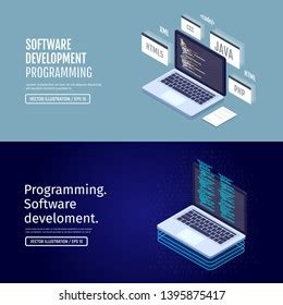 Backend Development Coding Software Engineering Programming Stock Vector Royalty Free