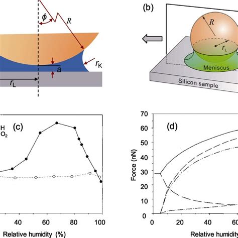 A B Geometry Of Meniscus Condensed On Single Asperity Contact