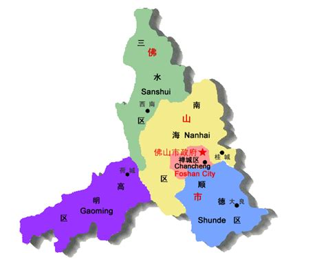 佛山市区域地图 佛山市各区地图 伤感说说吧