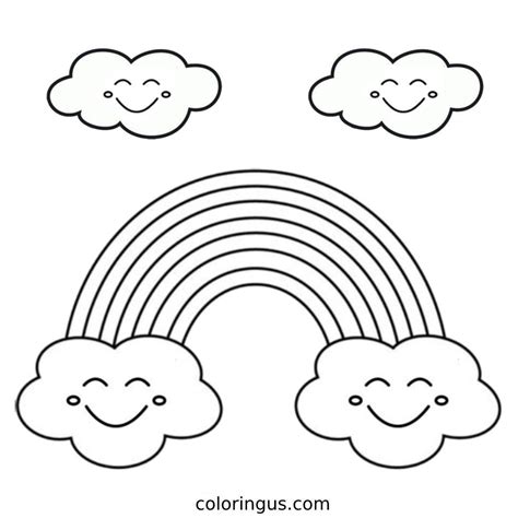 Rainbow Coloring Pages Free Printable Pdf