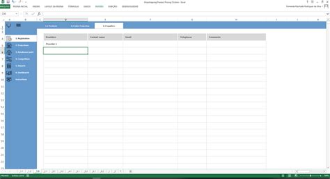 Dropshipping Excel Template