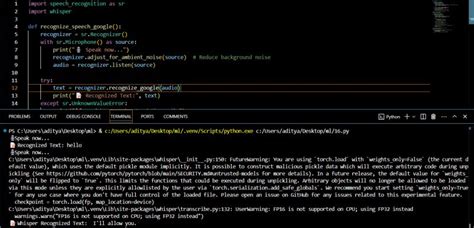 100daysofcodeataub Python Speechrecognition Ai Machinelearning Aditya Banerjee