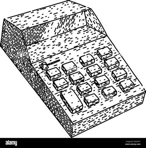 Addition Calculator Sketch Hand Drawn Vector Stock Vector Image And Art Alamy