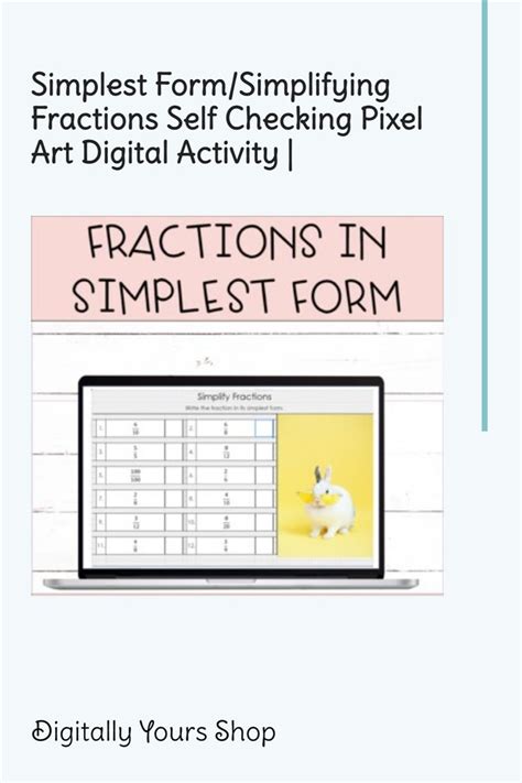 The Front Cover Of Fractions In Simple Form With Text Overlaying It