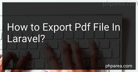 how to export pdf file in laravel in 2024