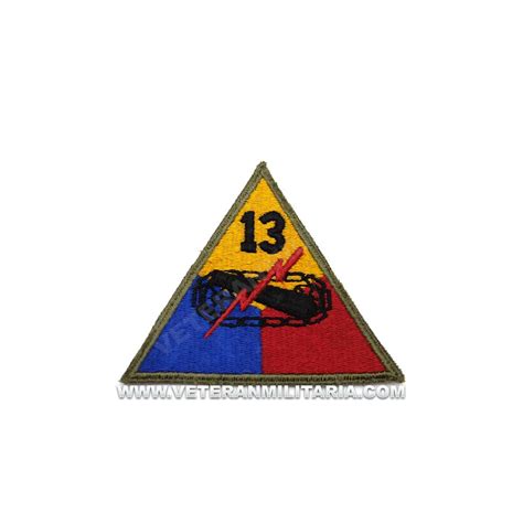 Patch 13th Armored Division Black Cat Original