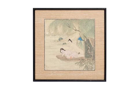 Lot 1026 A Chinese Erotic Album Leaf