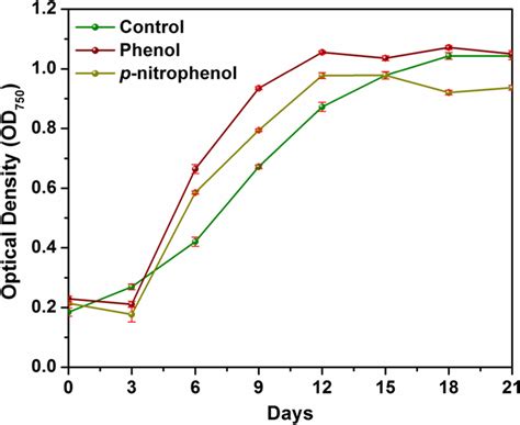Microalgal Growth Under Heterotrophic Conditions In Control Phenol Download Scientific
