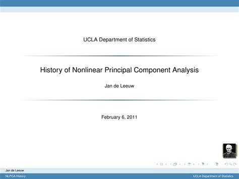 history of nonlinear principal component analysis