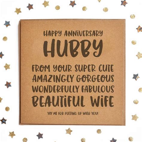 Happy Anniversary Hubby Square Card By Lady K Designs Happy Birthday