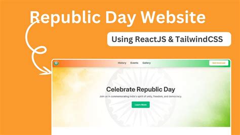 Republic Day Website Using Reactjs And Tailwindcss Ai Powered Design