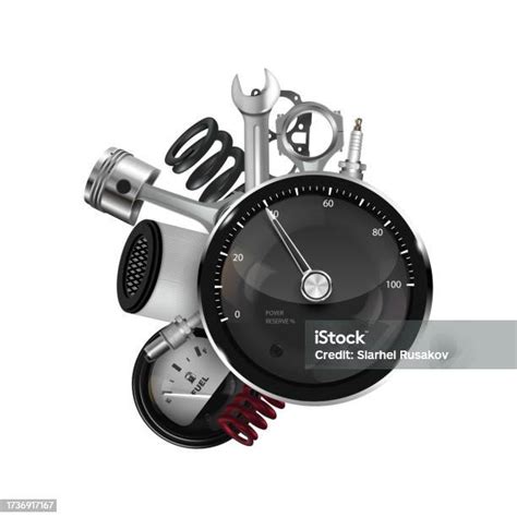 흰색 배경에 분리된 벡터 자동차 부품 자동차 수리점 설립 기화기에 대한 스톡 벡터 아트 및 기타 이미지 기화기 예비 부품