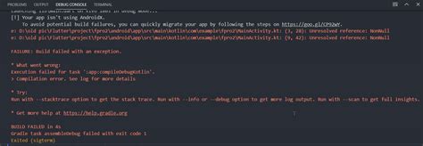 Facing This Error While Running The Raw Flutter App In Vs Code And Using Usb Debugging Stack